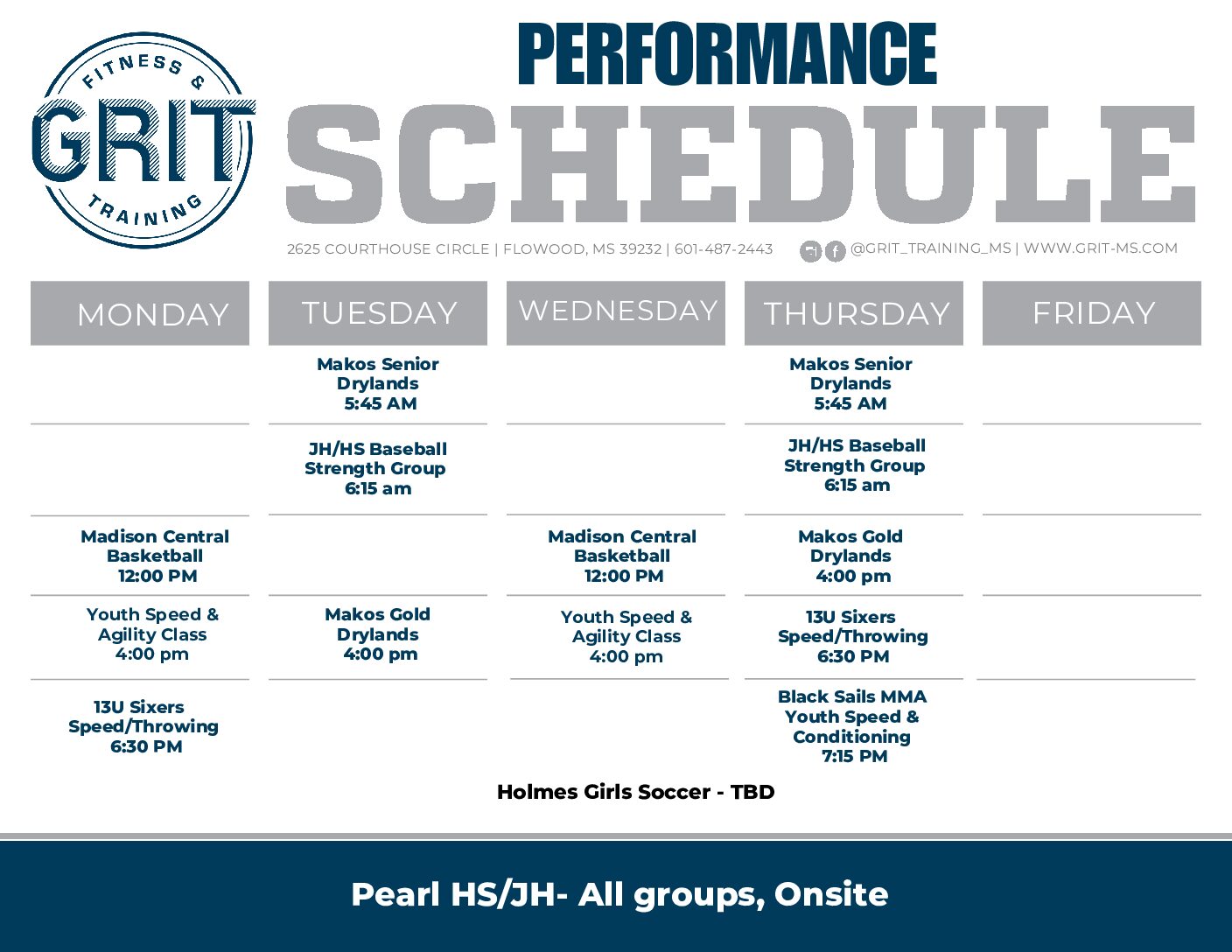 Sports Performance Training - GRIT Training